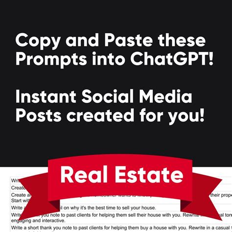 Chatgpt Prompts For Real Estate Chat GPT Examples For Etsy Australia