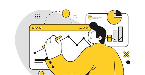 Веб дизайнер или инженер создающий сайт иллюстрации Включая диаграмма и стратегия Envato