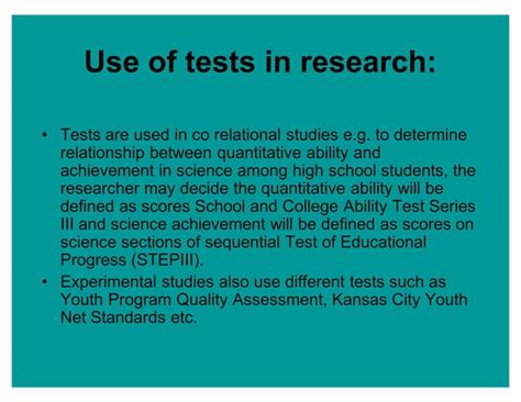 Quantitative Research Instruments Pdf Standardized Testing Educational Assessment