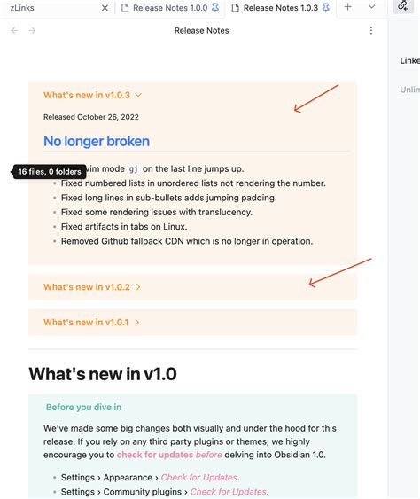 is there a markdown to create foldable sections like in obsidian release notes help