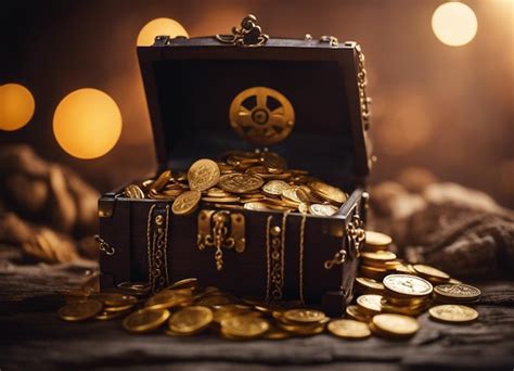 Premium Photo A Pirate Treasure With Gold Coins