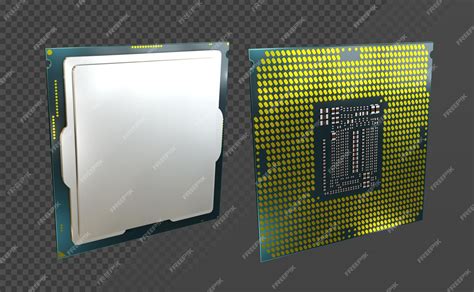 Premium Psd 3d Rendering Cpu Main Processor Central Processing Unit Personal Computer Brain