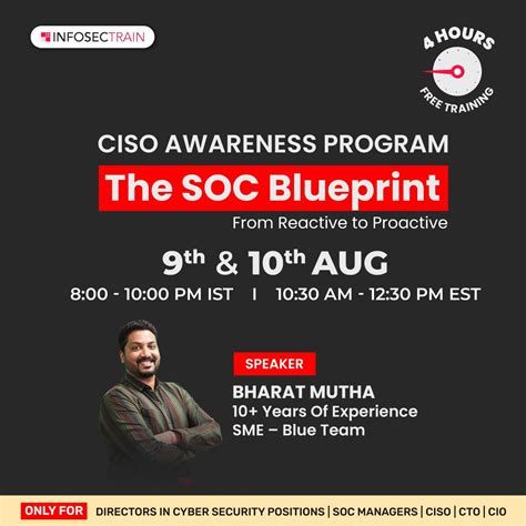 infosec train on linkedin cybersecurity ciso socblueprint