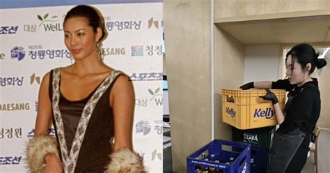 상자 나르고 설거지…톱모델→식당 직원 조폭마누라 이기용 근황