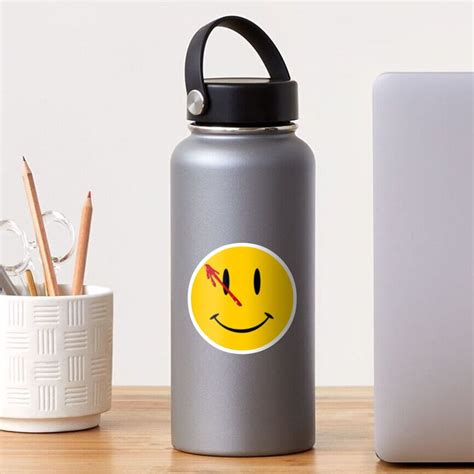 Bleeding Smiley Face Sticker By Symbolized Redbubble
