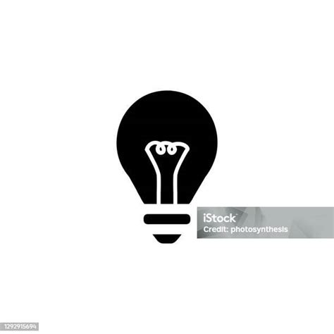 램프 벡터 아이콘입니다 고립 된 전구 플랫 이모티콘 이모티콘 기호 벡터 텅스텐에 대한 스톡 벡터 아트 및 기타 이미지 텅스텐 플랫 디자인 검은색 Istock
