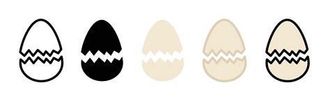 Broken Egg Icon 42071634 Vector Art At Vecteezy