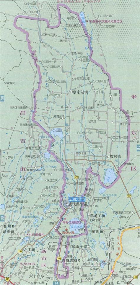 五家渠地图全图 五家渠市区街道 五家渠市区 大山谷图库