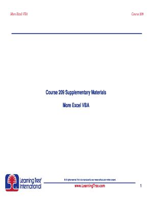 Fillable Online More Excel VBA Fax Email Print PdfFiller