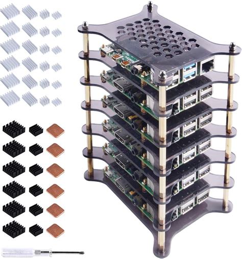 Geeekpi 6 Layers Raspberry Pi Cluster Caseraspberry India Ubuy