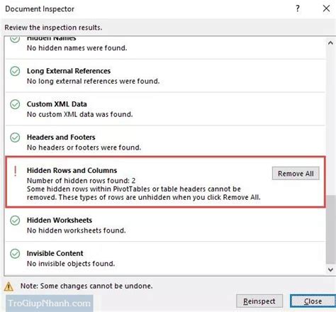 cách xóa hàng cột ẩn trong excel đơn giản trợ giúp nhanh