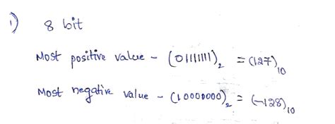 Solved 1 Given An 8 Bit Fixed Length Field In Two S Complement Notation W TutorBin
