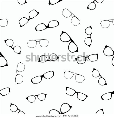 Vector Seamless Pattern Background Wallpaper Glasses Stock Vector Royalty Free 1937716003