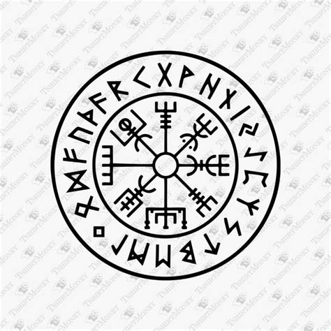 Viking Compass Vegvisir Rune Viking Amulet Nordic Icelandic Inspire