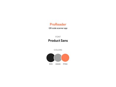 proreader qr code scanner app ui ux design behance