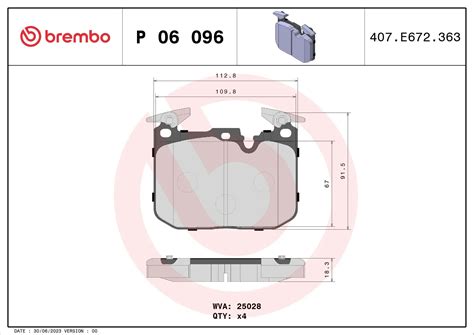 Brake Pad Brembo P 06 096