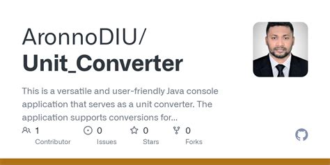 Github Aronnodiuunitconverter This Is A Versatile And User Friendly Java Console