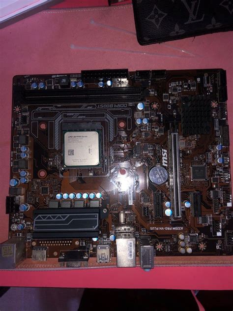 Msi A M Pro Vh Plus Motherboard With Amd A Cpu Computers Tech Parts Accessories
