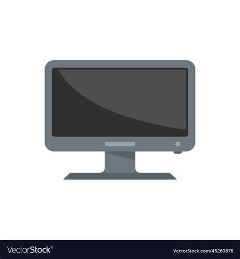 Web Monitor Icon Flat Screen Computer Royalty Free Vector