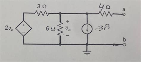 Solved A Determine The Open Circuit Voltage Across Terminals A B B 1 Answer