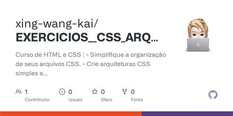 Github Xing Wang Kaiexercicioscssarquiteturaalura Curso De Html