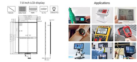 Factory OEM ODM 7 Inch TFT LCD Display 600x1024 MIPI LCD Panel YOURITECH