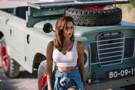 Nothing Goes Together Like A Gorgeous Girl And Land Rover Series Iii Airows