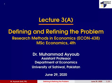 Defining And Refining The Research Problem Pdf