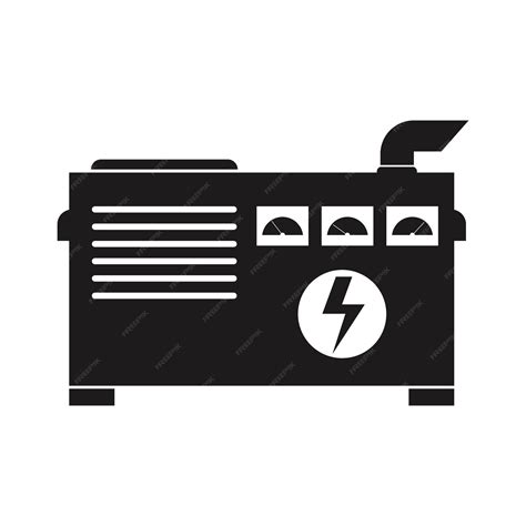 Premium Vector Electric Generator Iconvector Illustration Design
