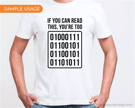 Funny Coding Svg If You Can Read This You Are Too Geek Svg Programmer