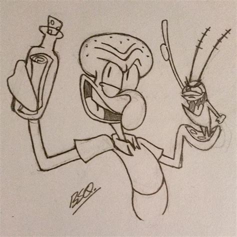 I Think Squidward And Plankton Should Work Together Fanart R Spongebob