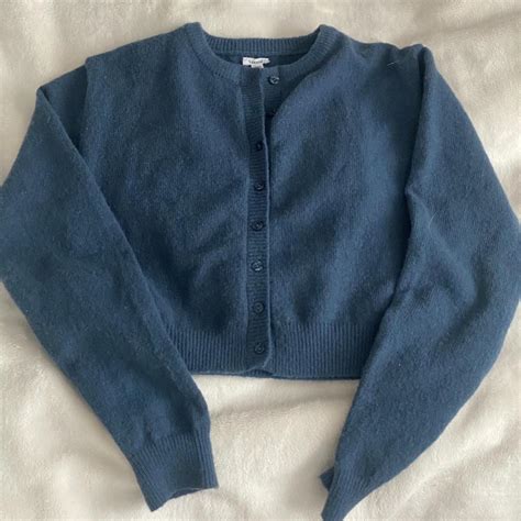Cozy Blue Garage Cardigan🤍 ⭐️free Depop