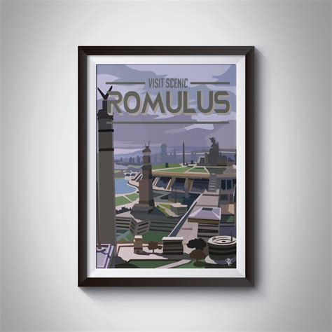 Star Trek Travel Poster Romulus Instant Download Etsy
