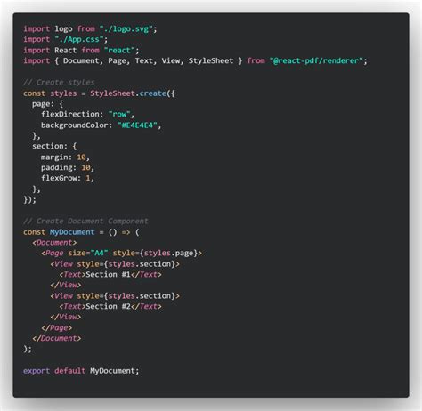 Render Html In A Component Made With React Pdfrenderer Dev Community