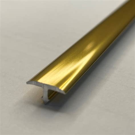 Profilprag De Trecere T 10mm Pentru Parchet Sau Gresie Auriu Lucios Profluxro