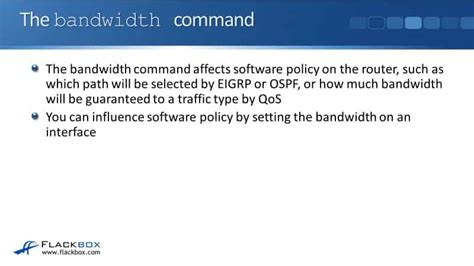 Cisco Bandwidth Vs Clock Rate And Speed Flackbox