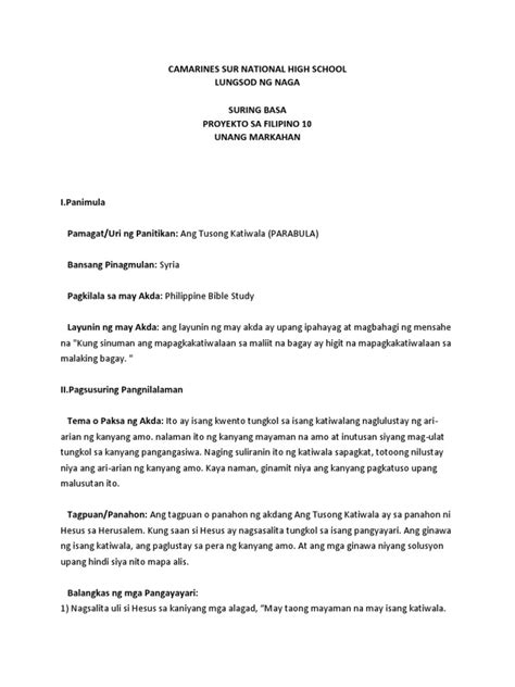 Ang Tusong Katiwala Pdf