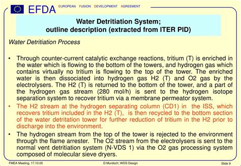 Ppt Iter Water Detritiation System Basis For Fmea Powerpoint Presentation Id 3415389