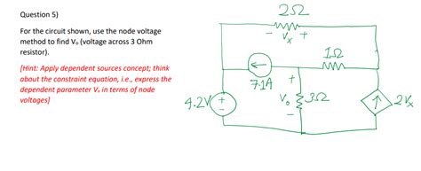 Solved Question For The Circuit Shown Use The Node Chegg Com