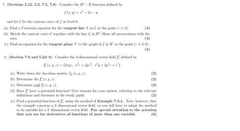 Solved 7 Sections 212 32 75 78 Consider The R2 R