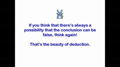 1 Deduction Critical Thinking And Informal Logic Youtube