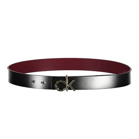 Calvin Klein Дамски кожен колан цвят лилав Onemoretrend