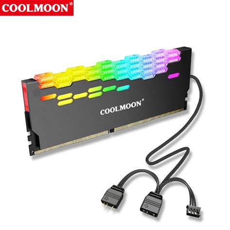 ram heatsink coolmoon ra 2 argb 3pin 5v shopee thailand