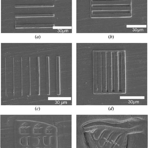 Cross Section Of Micronano Features On The Molded Part Machined By Fib