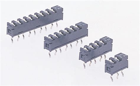 1977104 2 4 Way PCB SIP Switch RS