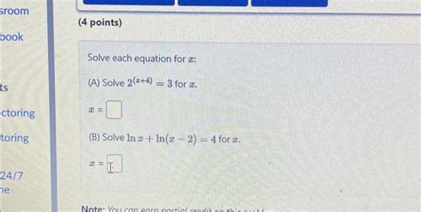 Solved Sroom Book Ts Ctoring Toring 24 7 He 4 Points Solve
