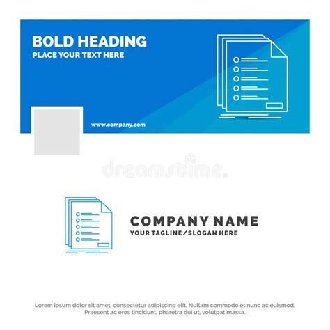 Blue Business Logo Template For Check Filing List Listing Registration Facebook Timeline