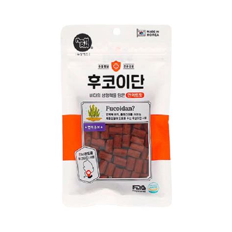 뉴알엑스 후코이단 연어 큐브 100g 배민스토어