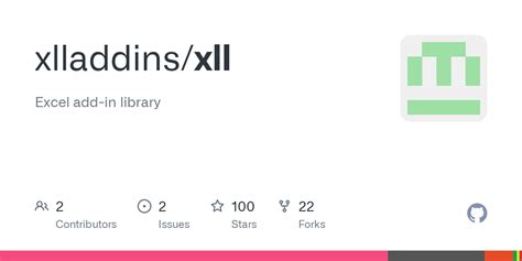 Github Xlladdinsxll Excel Add In Library