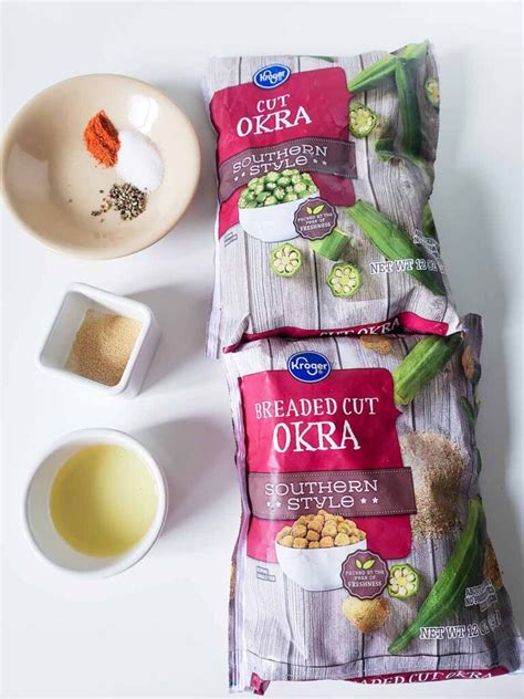 How To Fry Frozen Okra In Air Fryer Breaded And Plain Cut Okra The Flavor Bells